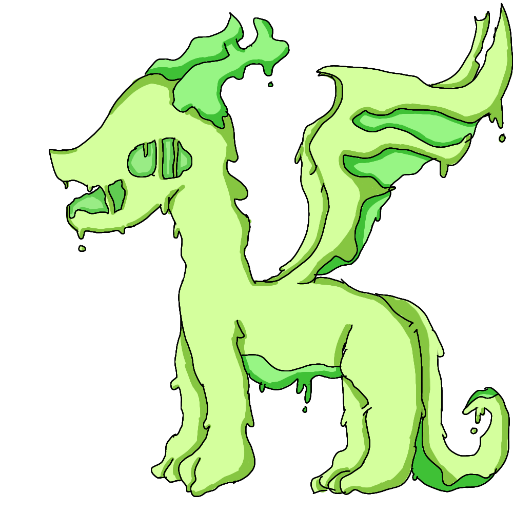 Slimy Green Dragon - ibisPaint