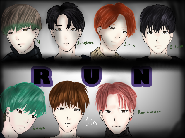BTS RUN - ibisPaint