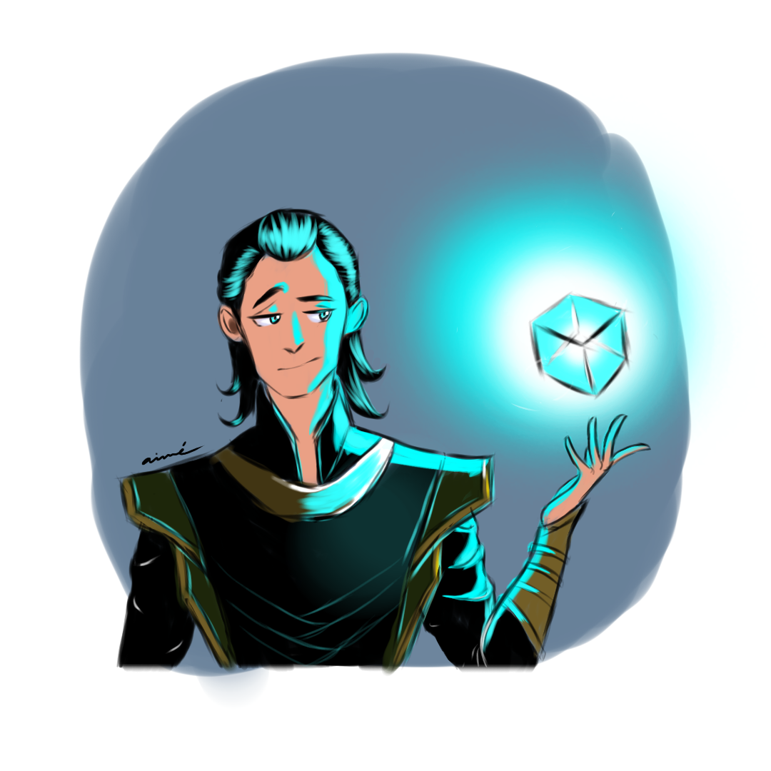 Loki with Tessaract - ibisPaint