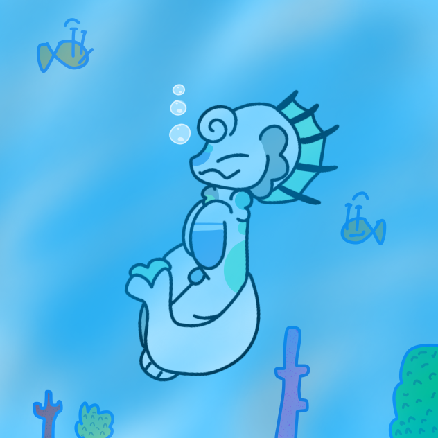Deep sea diving (not my oc - ibisPaint
