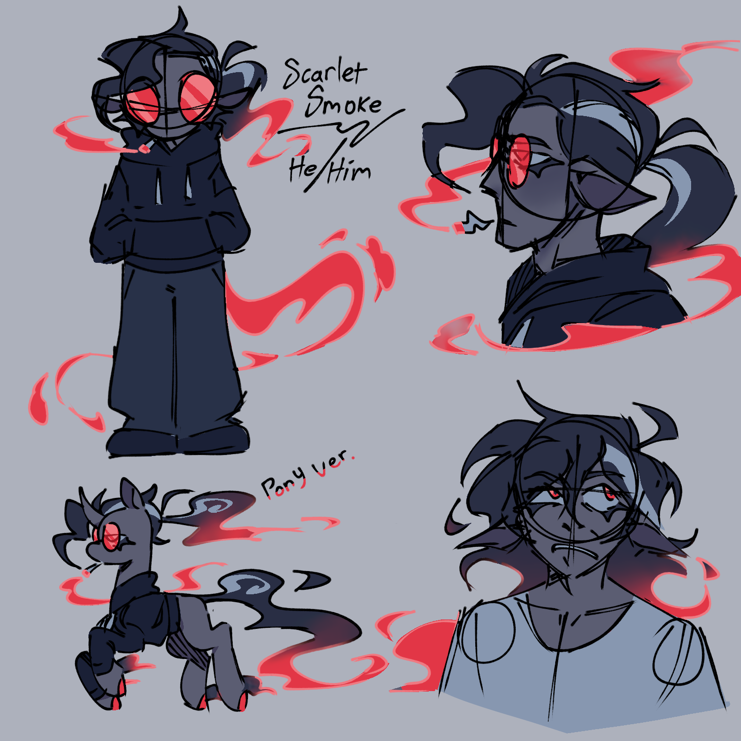 Scarlet Smoke (OC) - ibisPaint