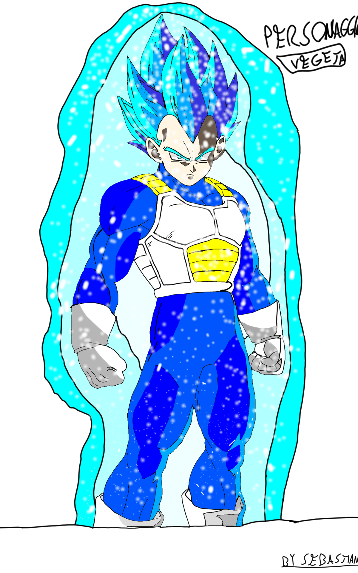 Vegeta Super Sayan Blue - ibisPaint