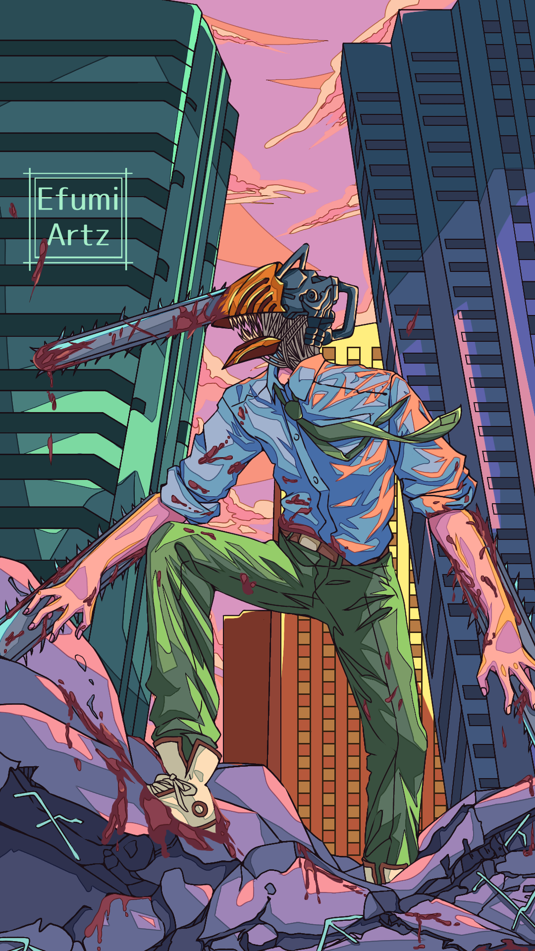 Denji chainsaw man - ibisPaint