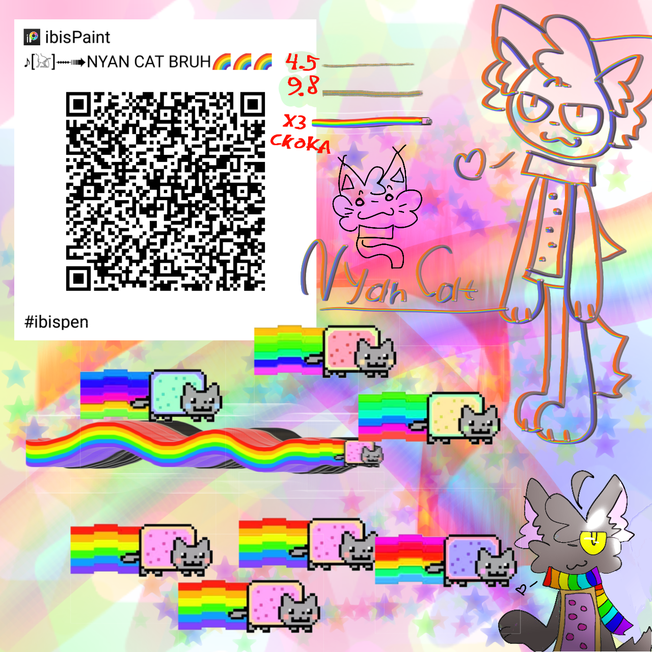 Nyan cat brush! - ibisPaint