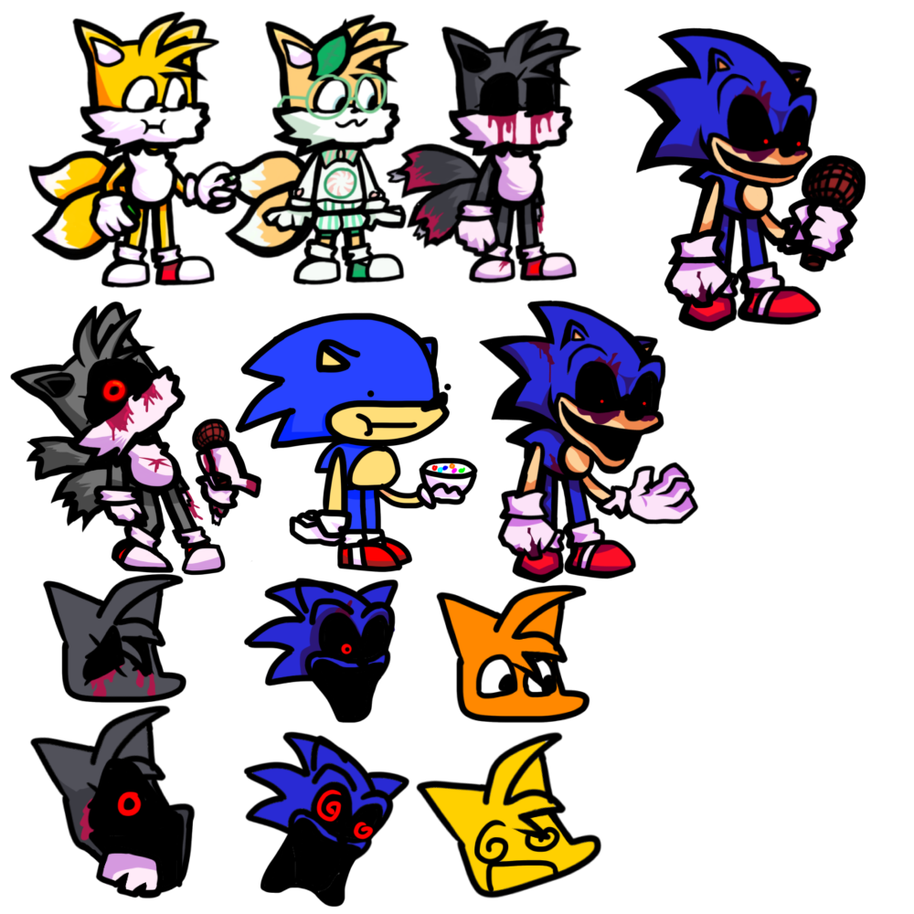 Fnf sonic.exe remastered - ibisPaint