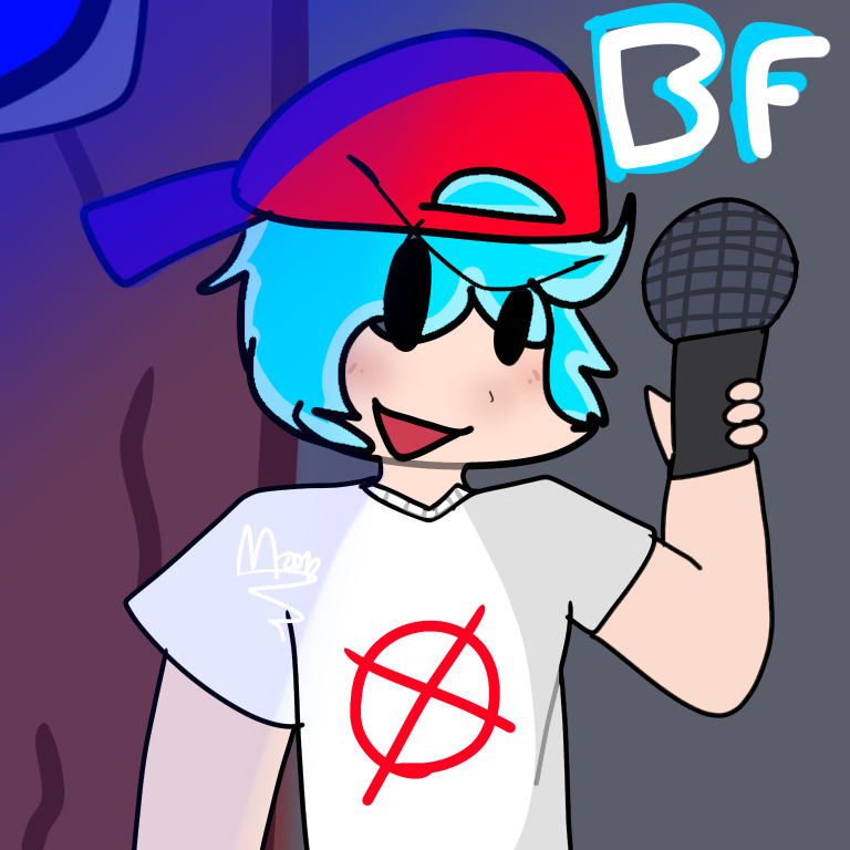 Friday night funkin’ Boyfriend. - ibisPaint