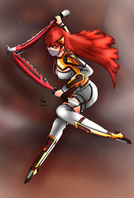 Mecha Warrior Female - ibisPaint