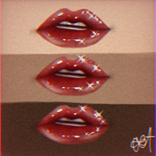 Glittering lips - ibisPaint