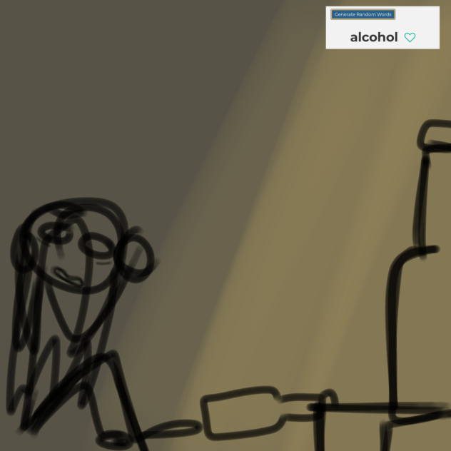 『Day 1』 Word- Alcohol - ibisPaint
