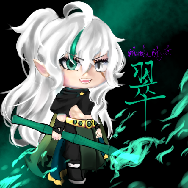 gachalife oc edit(drawing)-jade翠 - ibisPaint