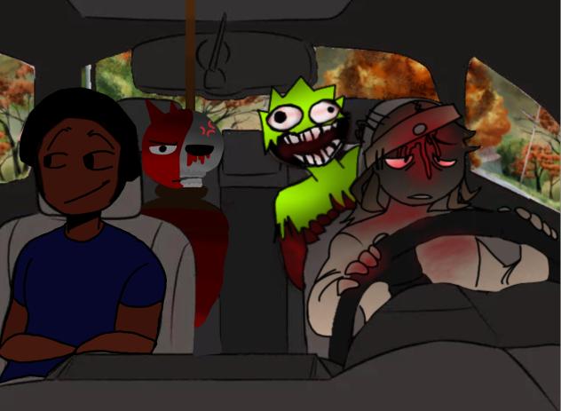 Driving with da Sprunkii [COLLAB] - ibisPaint
