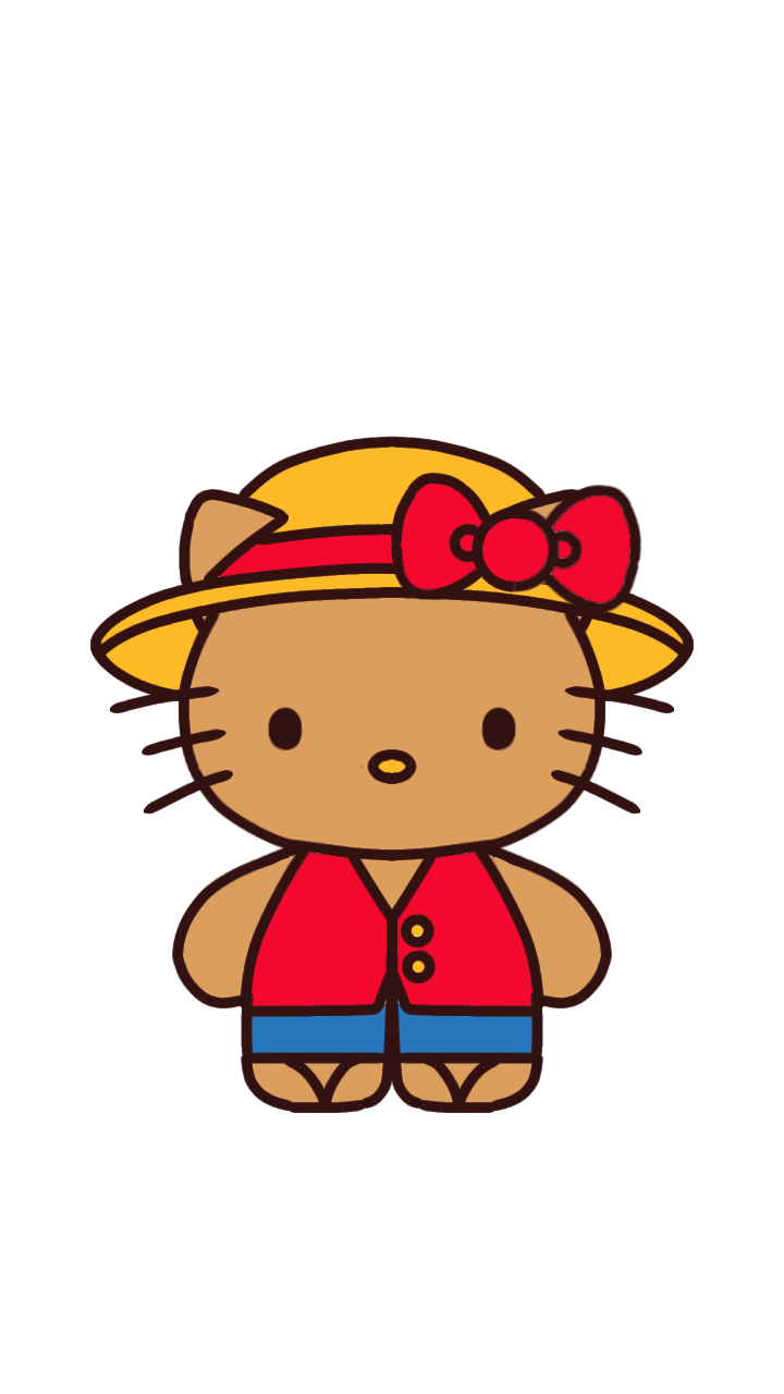 hello kitty luffy - ibisPaint