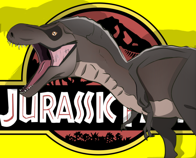 T Rex Jurassic Park - ibisPaint