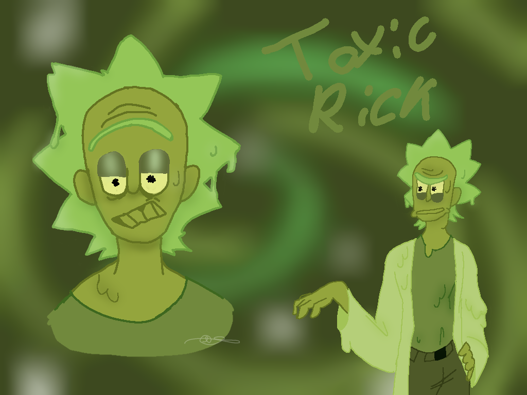 Toxic Rick Sanchez - ibisPaint