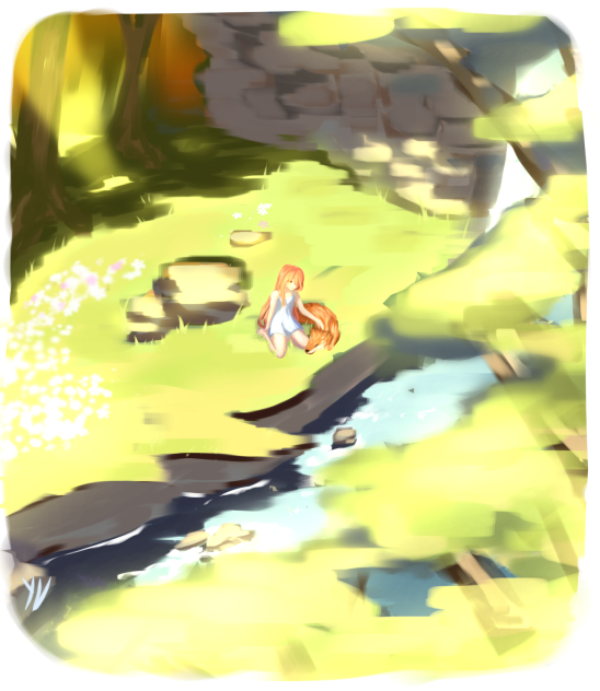 girl and fox - ibisPaint