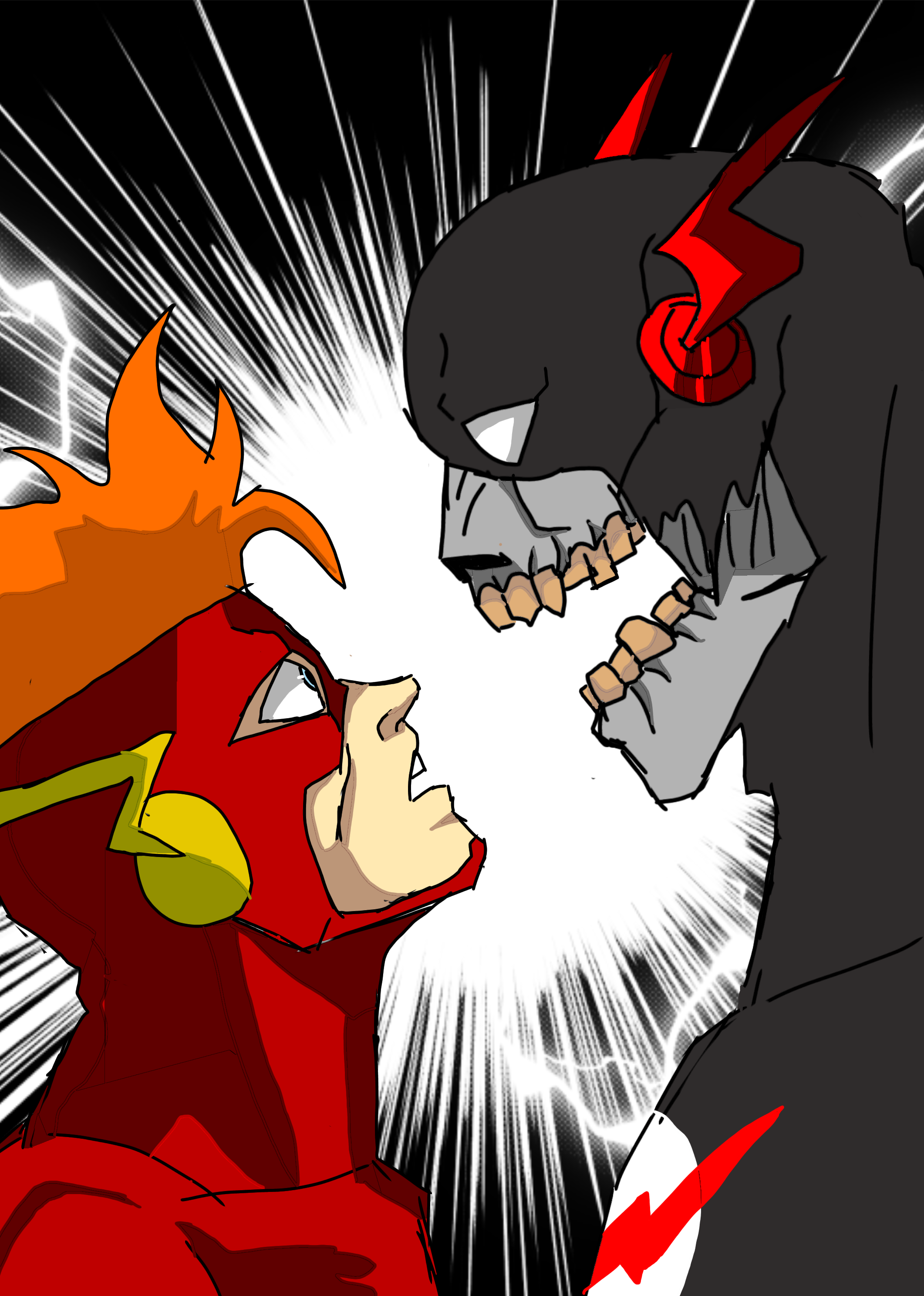 Wally West vs Black Flash - ibisPaint