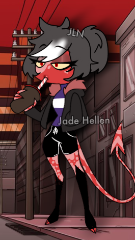My Helluva Boss Oc Jade Hellen - ibisPaint