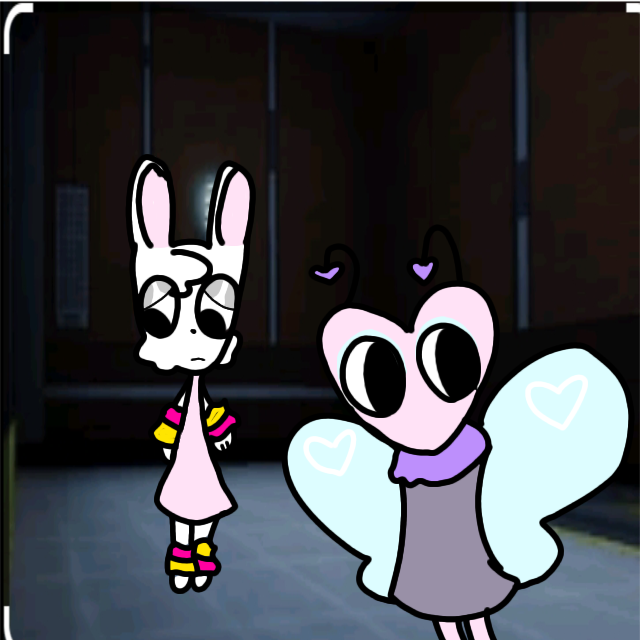 Flutters and Hoppies chat in elevator - ibisPaint