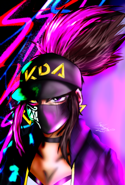 KDA Akali - ibisPaint