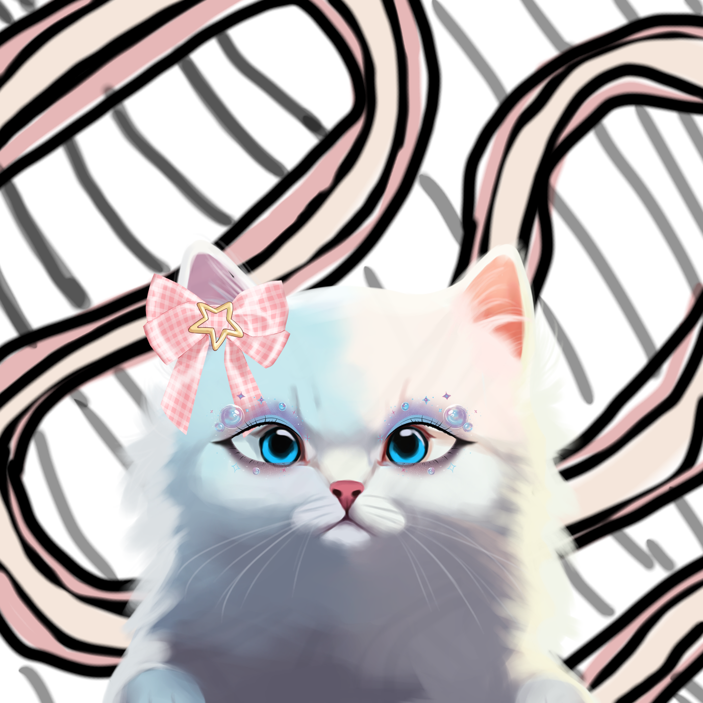 Preppy cat queen - ibisPaint