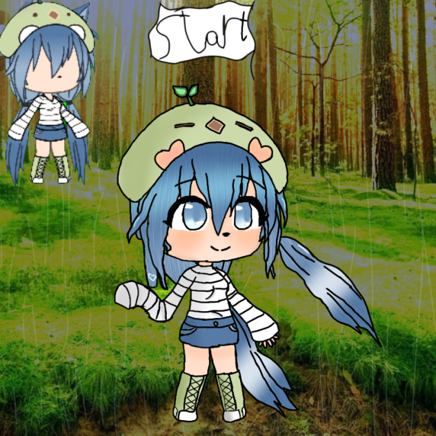 Meh linearted my Oc in a minigame TwT - ibisPaint