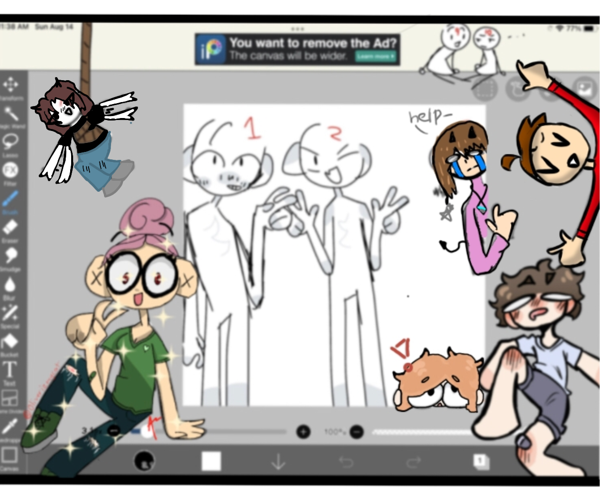 random collaboration I made online - ibisPaint