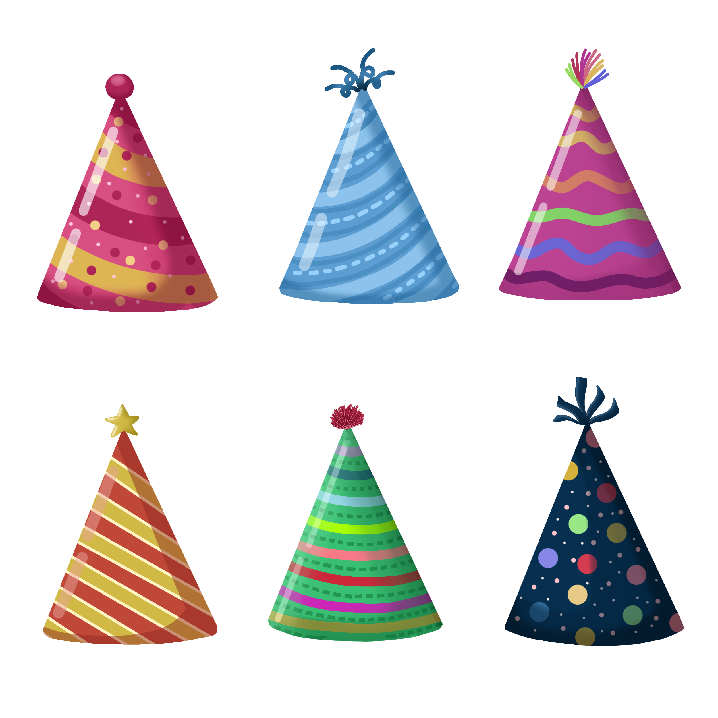 Party Hats - ibisPaint