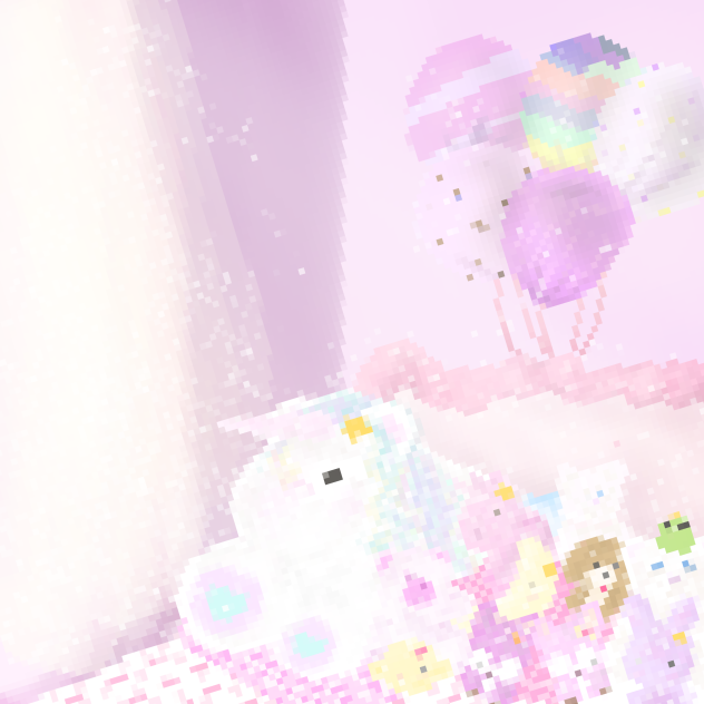 Cute dreamy background plushies pixel - ibisPaint
