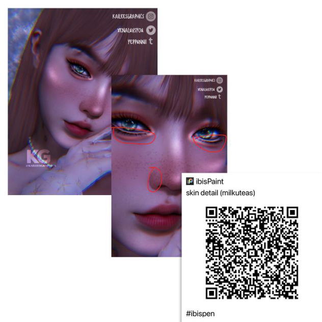 Skin detail - ibisPaint