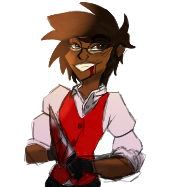 human alastor doodle - ibisPaint