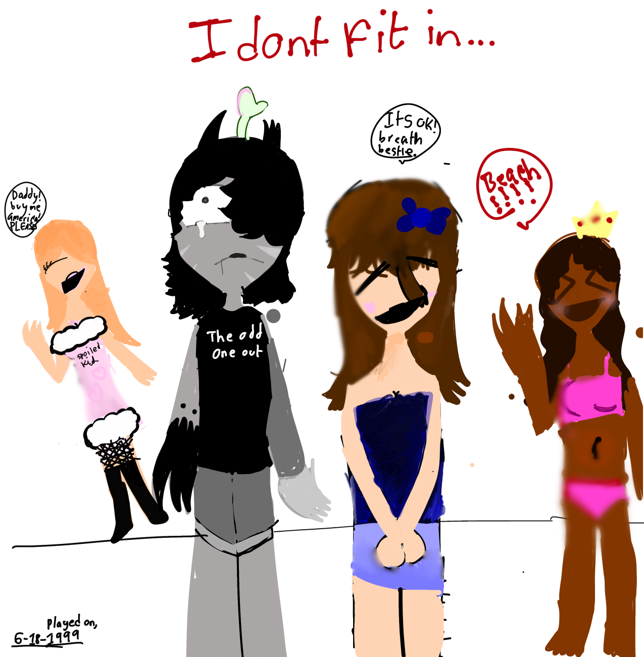 How it feels to be socially awkward. - ibisPaint