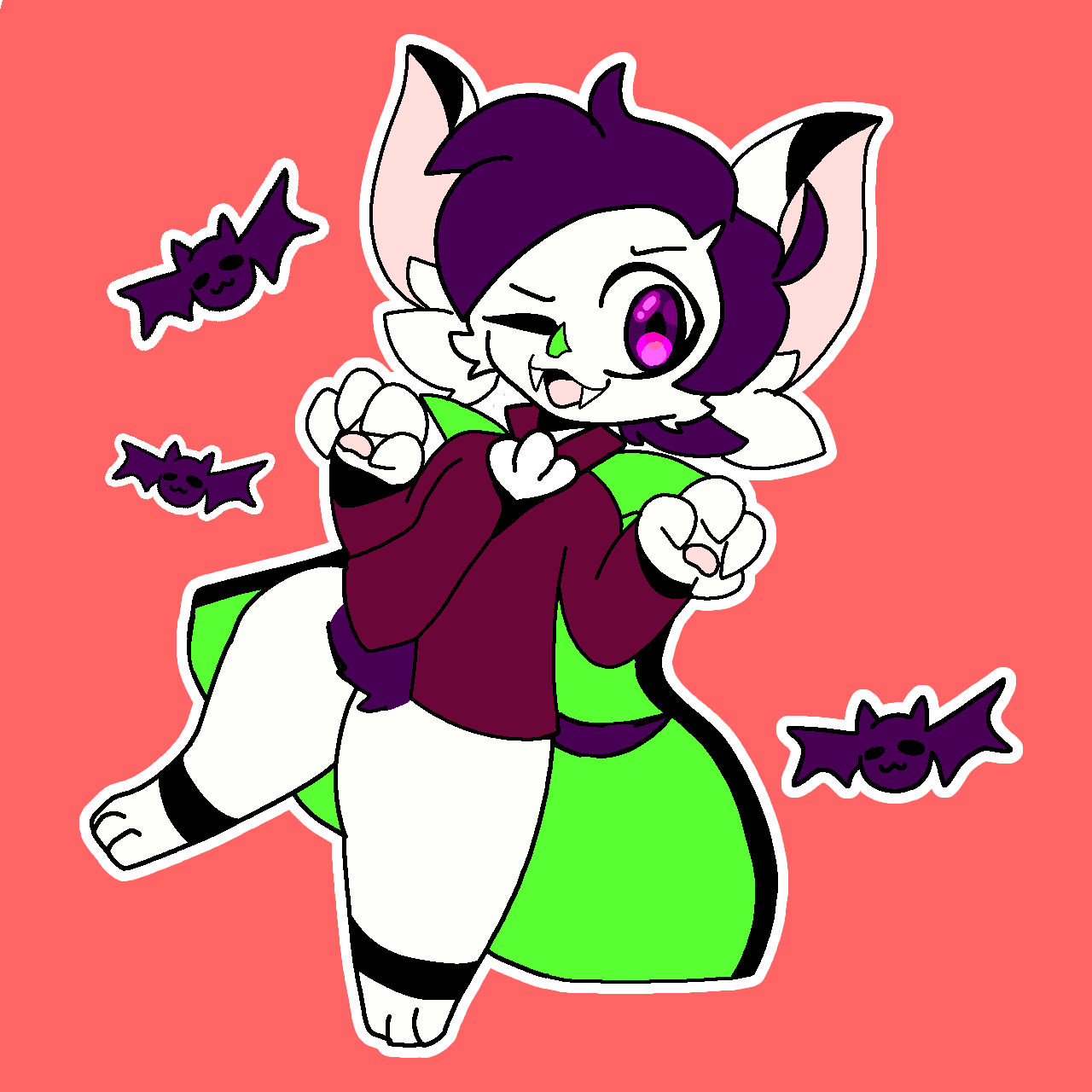 Streber as a bat! - ibisPaint