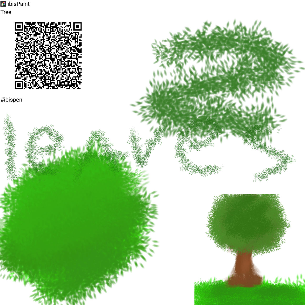 Leaves brush - ibisPaint