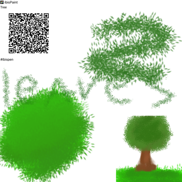 Leaves brush - ibisPaint