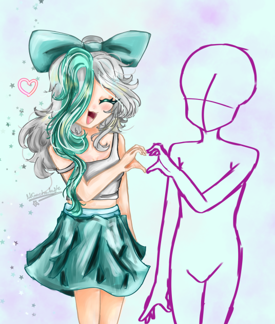 Collaboration with my oc - ibisPaint