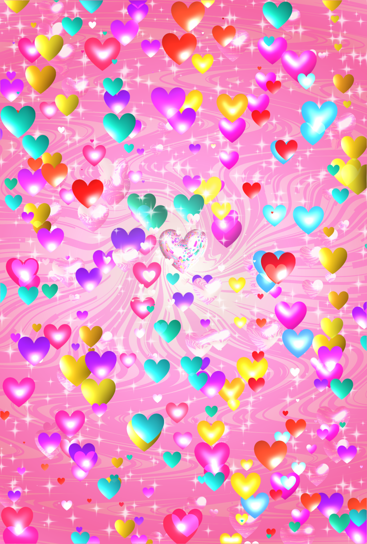 Dream Hearts Background - ibisPaint