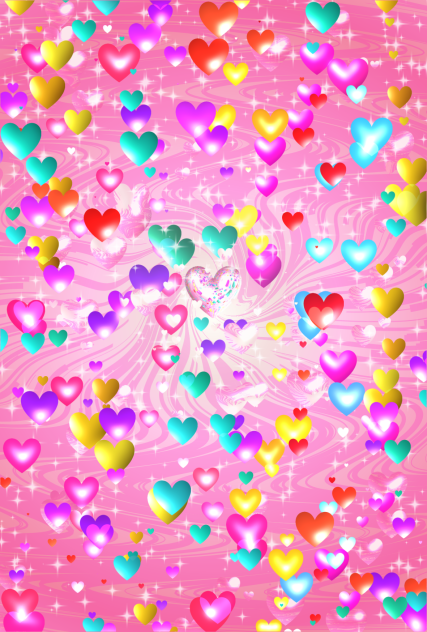 Dream Hearts Background - ibisPaint