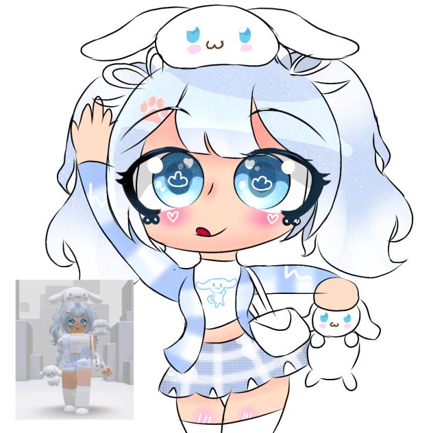 AJS rbx avatar 💙🩵🐱 - ibisPaint