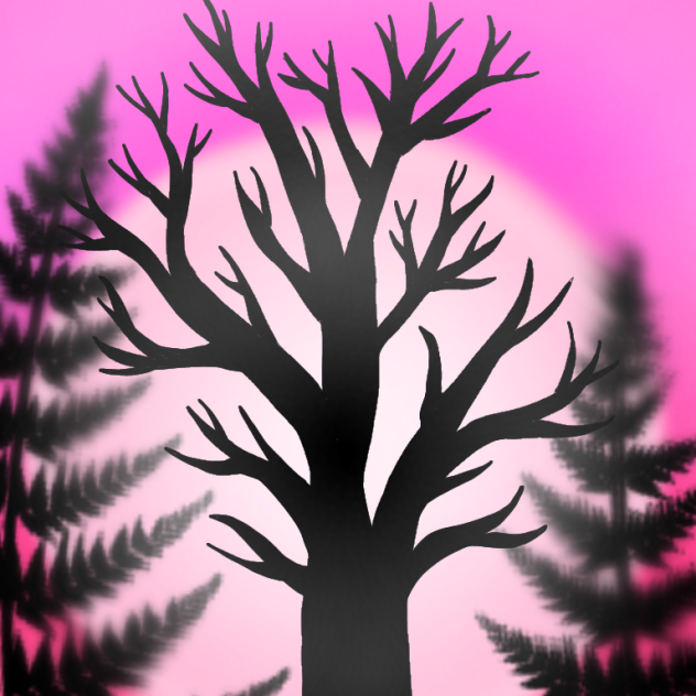black-pink forest - ibisPaint