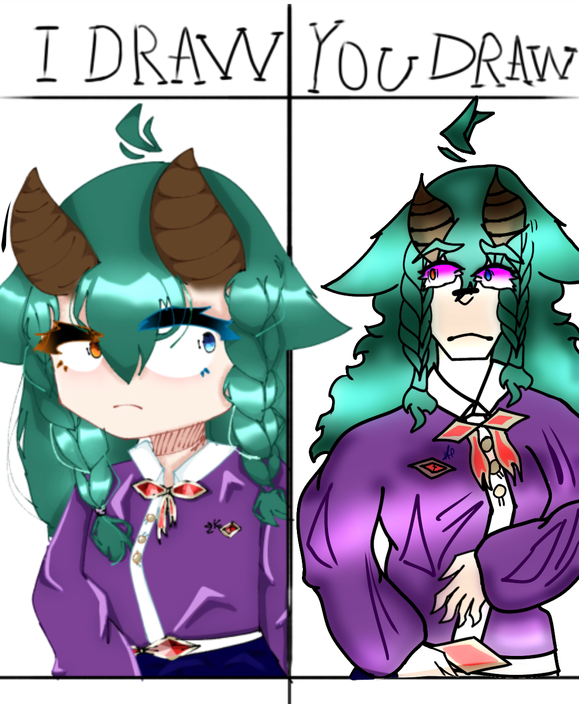 I draw you Draw COLAB w Kate - ibisPaint