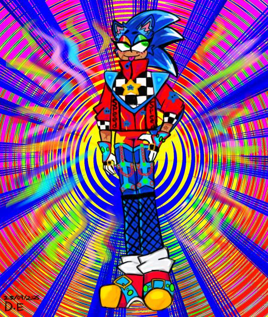 Sonic in this random outfit - ibisPaint