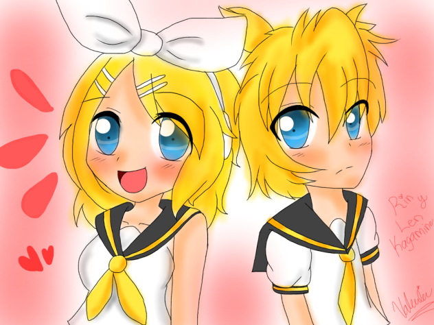 Rin y Len Kagamine - ibisPaint