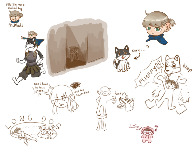 mickbell & kuro - dungeon meshi doodles - ibisPaint