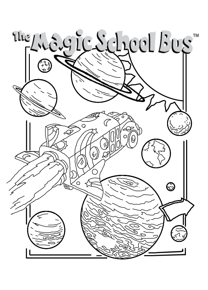magic school bus solar system redraw - ibisPaint