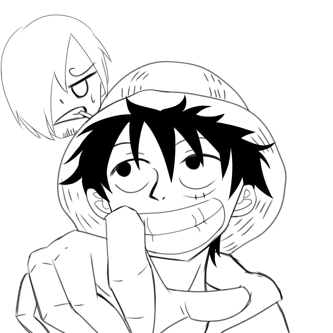 Luffy paint - ibisPaint