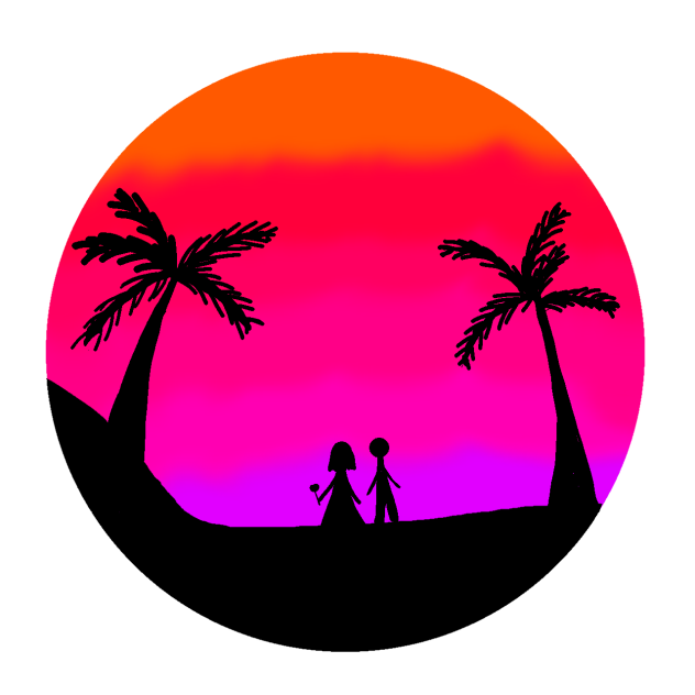 evening at the beach - ibisPaint