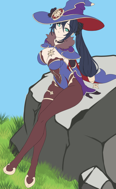 (Genshin impact) mona - ibisPaint
