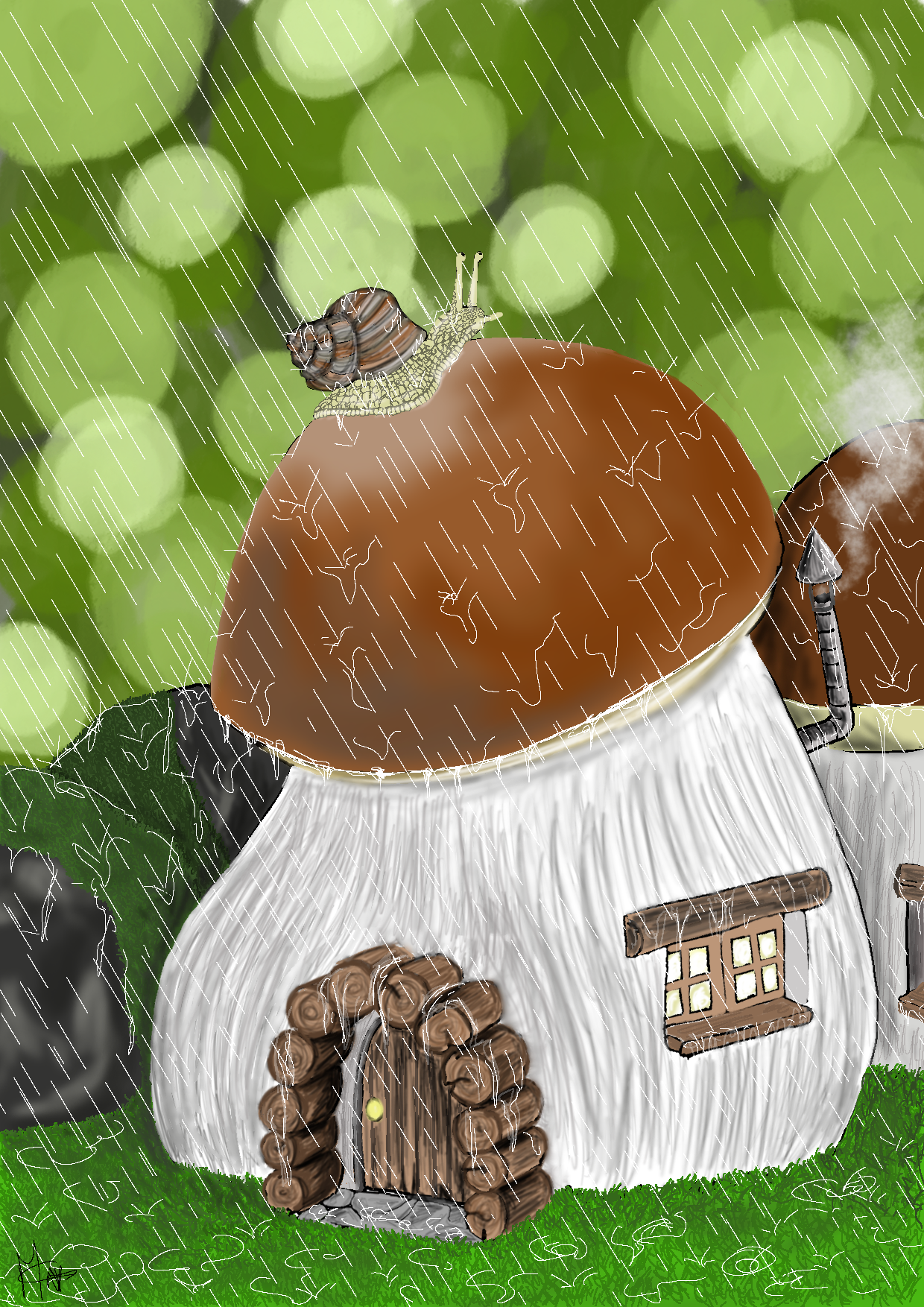 Intempérie à Cèpes House 😅 - ibisPaint