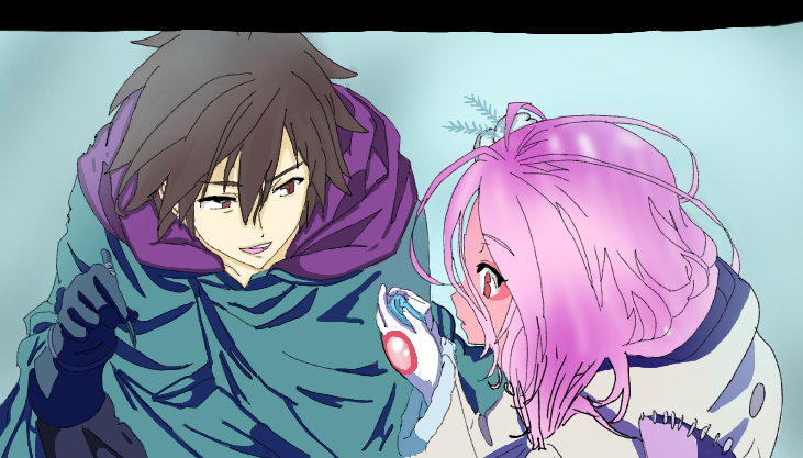 Lionel and rose cat eye quartz - ibisPaint