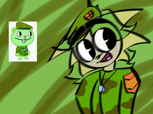 Flippy and my oc combined - ibisPaint